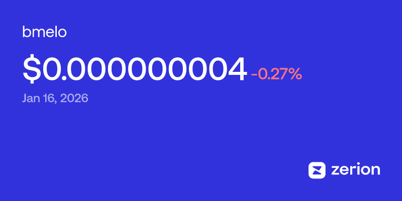 baby melo Price Chart (bmelo)