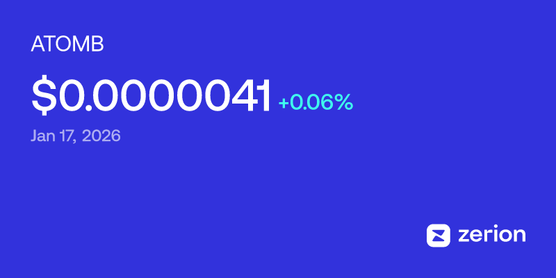 ATOM ON BASE Price Chart (ATOMB)