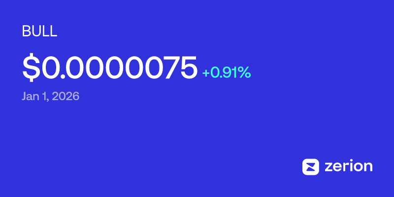 Chill Bull Price Chart (BULL)