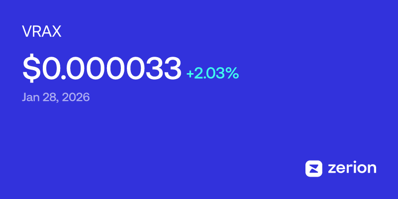 vrax Price Chart (VRAX)